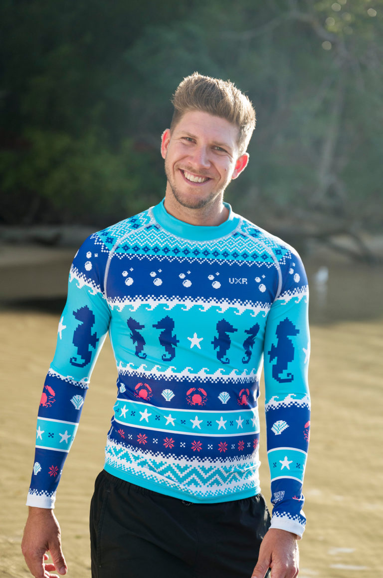 Ugly Xmas Rashie | Proudly Supporting the Great Barrier Reef Foundation