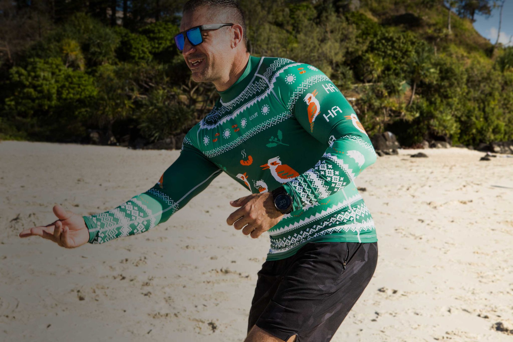 Ugly Xmas Rashie | Proudly Supporting the Great Barrier Reef Foundation